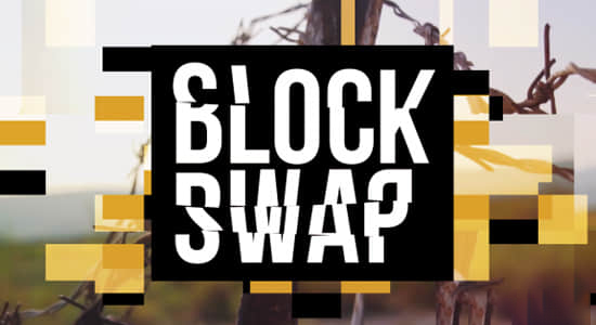 【英文】随机生成像素块视觉特效AE/PR插件 Block Swap v1.5 Win中文汉化版_黑鲸pro