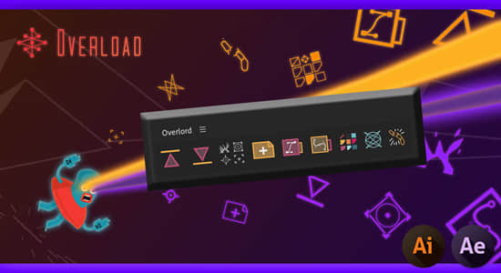 AI与AE实时交互MG动画制作神器AE脚本 Overlord v1.27 Win/Mac+使用教程_黑鲸pro