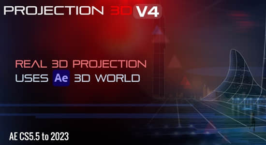 平面图片投射三维空间摄像机视差动画AE脚本 Projection 3D v4.03+使用教程_黑鲸pro