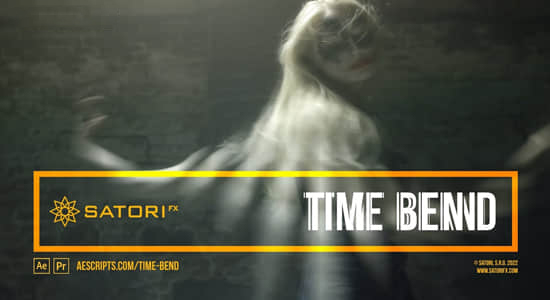 【中文】时间映射帧混合紊乱扭曲视觉特效Time Bend V1.0.1 Mac/Win_黑鲸pro
